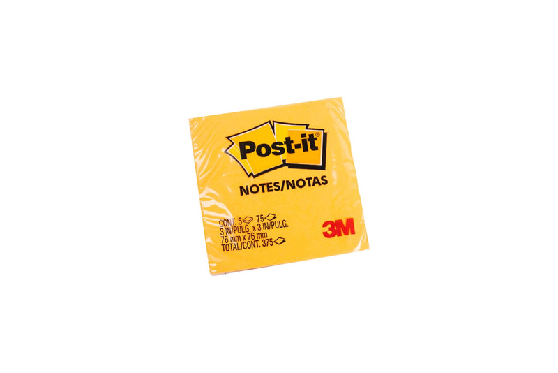 Block post-it 5-c/neon 76 x 76 mm 375H 2072. – Du Papier México