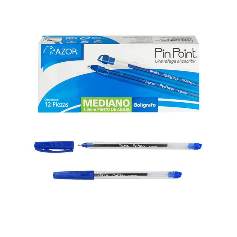 Bolígrafo Azor Pin Point Punto Mediano 6830. – Du Papier México