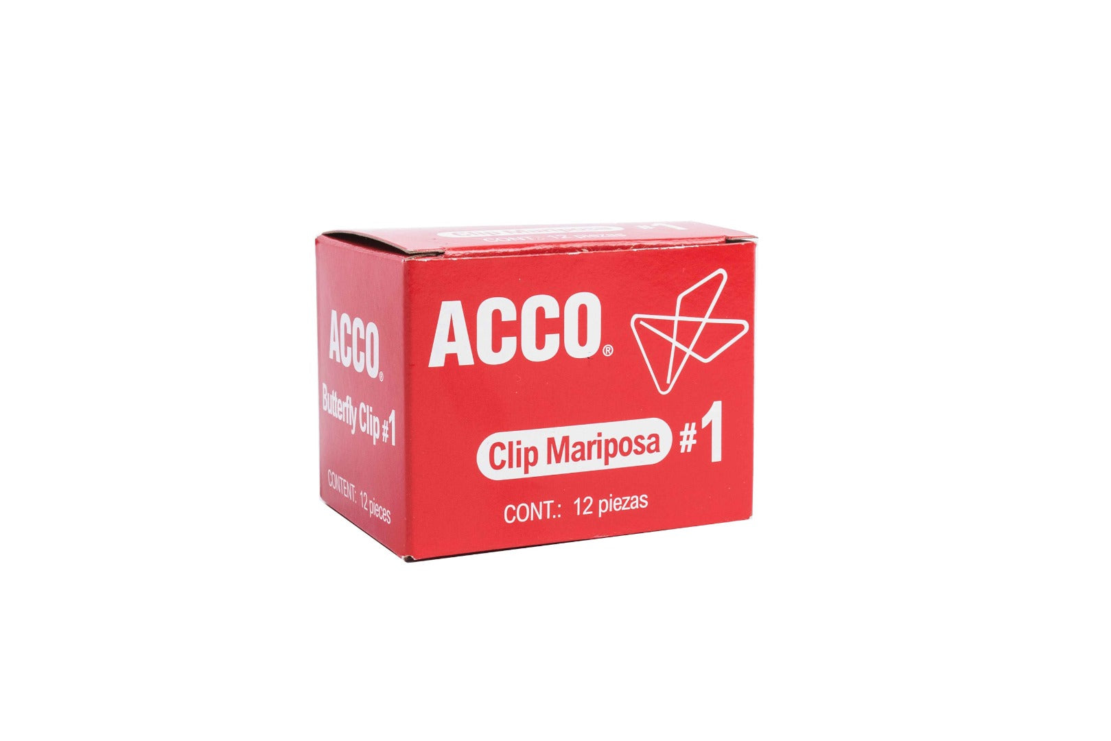 Clip mariposa número 1 P1710 caja con 12 pzas. – Du Papier México