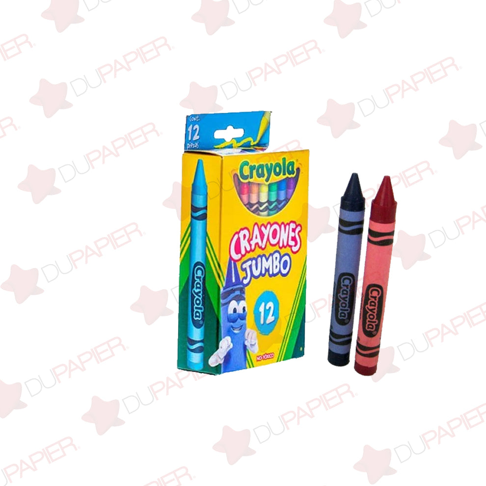 CRAYÓN JUMBO CON 12 PIEZAS 52-0312 COLORES SURTIDOS – Du Papier México