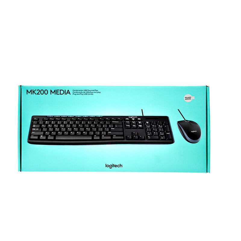 Kit teclado / mouse Logitech MK200 USB alámbrico. – Du Papier México