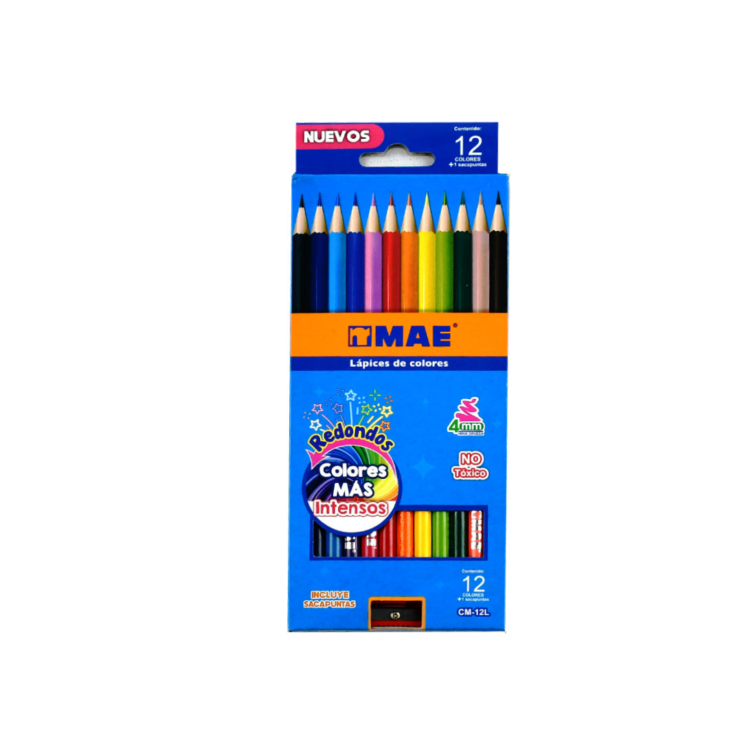 Lápices de colores MAE con 12 o 24 Piezas – Du Papier México