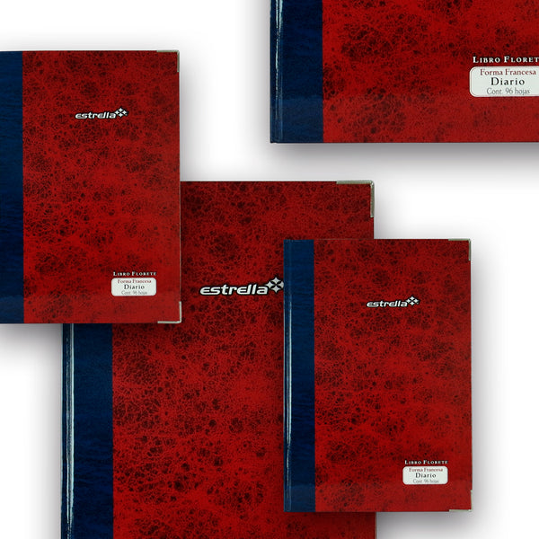 Libro Florete Forma francesa Rayado con 96 hojas. – Du Papier México