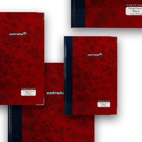 Libro Florete Forma francesa Rayado con 96 hojas. – Du Papier México