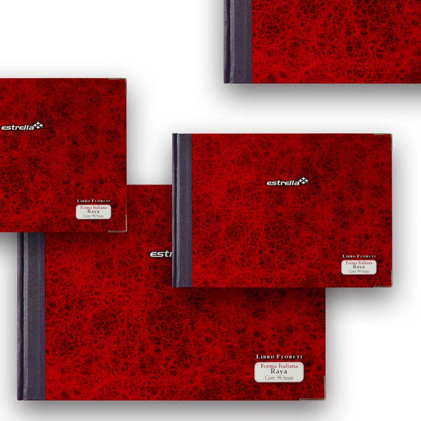 Libro Florete Forma Italiana rayado 0124 con 96 hojas. – Du Papier México