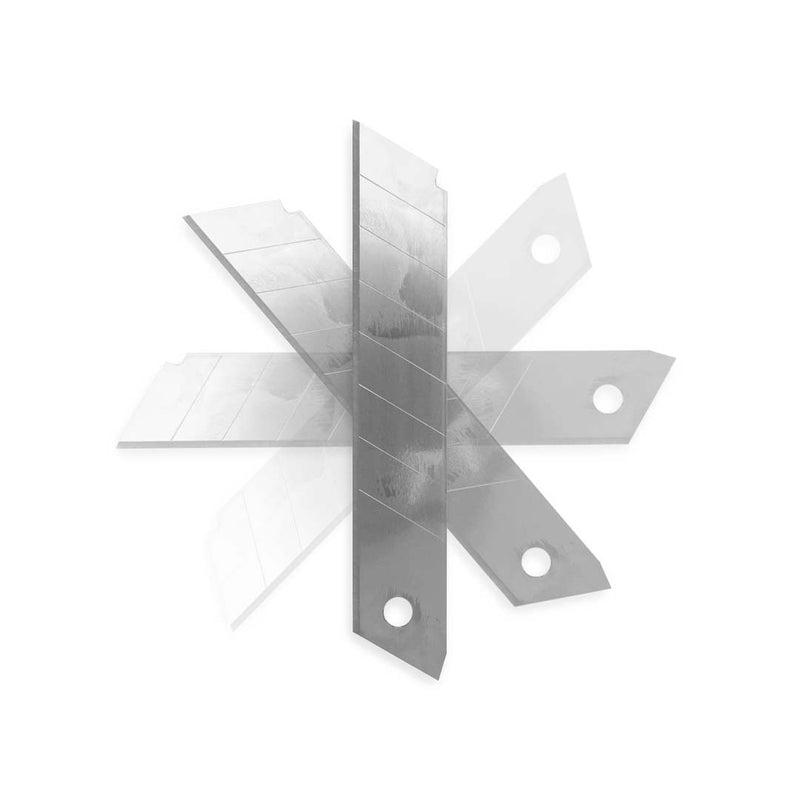 Navaja para cutter ancho 18 mm paquete con 10 pzas. – Du Papier México