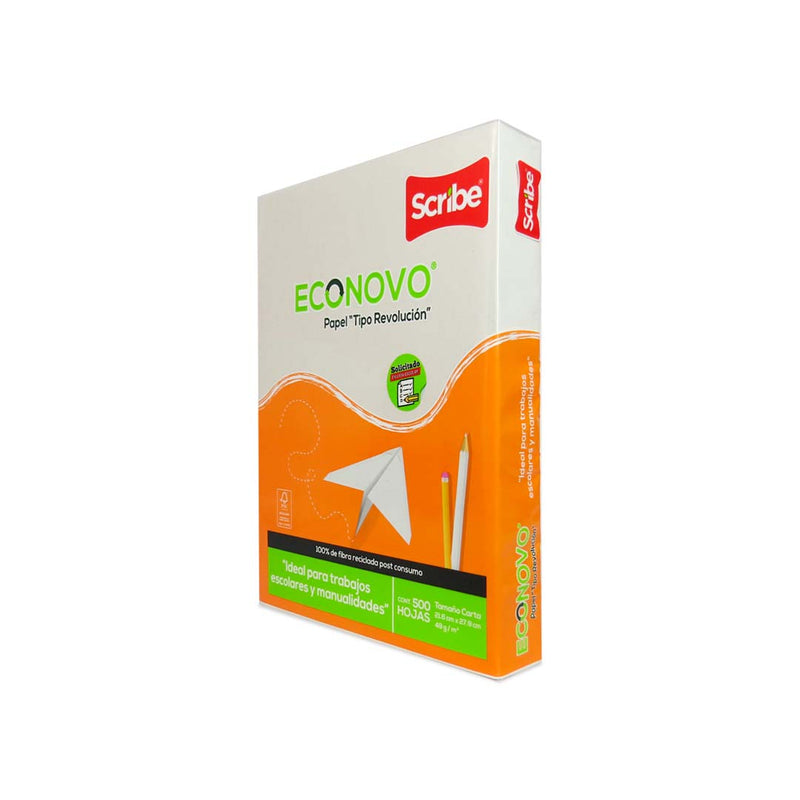 Papel Scribe Econovo tipo Revolución tamaño carta con 500 hojas. – Du ...