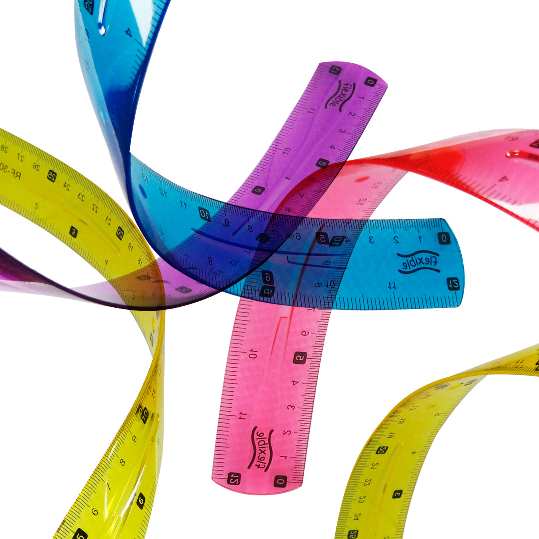 Regla flexible de 30 cm colores surtidos. – Du Papier México